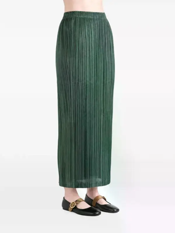 Issey Miyake Thicker Bottoms 2 Pleated Midi Skirt