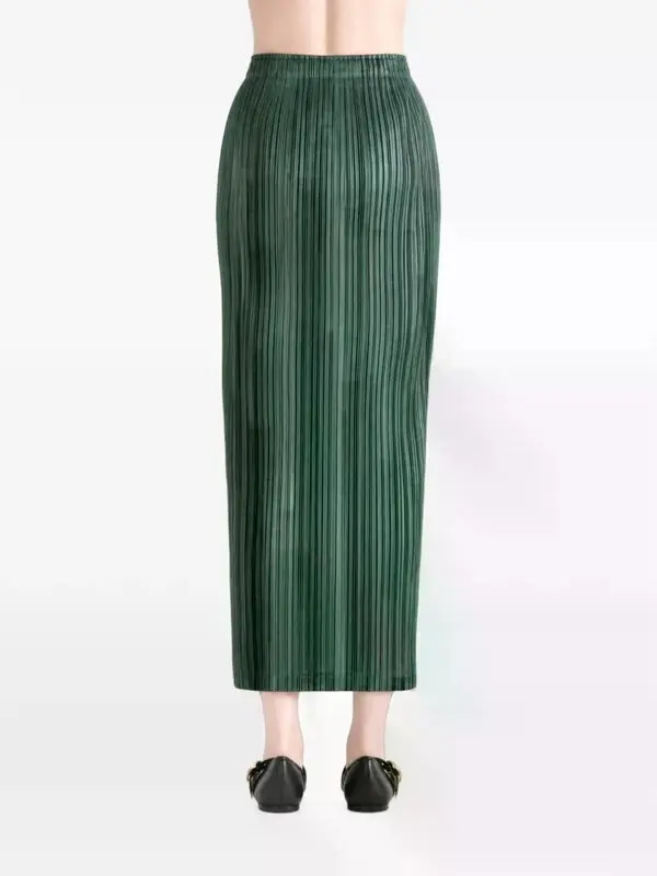 Issey Miyake Thicker Bottoms 2 Pleated Midi Skirt