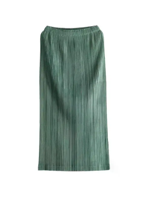 Issey Miyake Thicker Bottoms 2 Pleated Midi Skirt