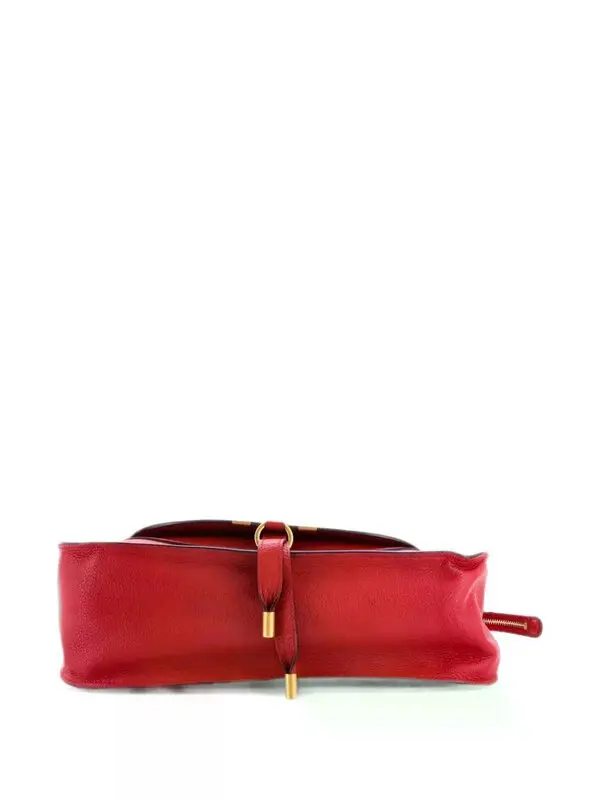 Chloé Marcie Leather Medium Satchel - Red