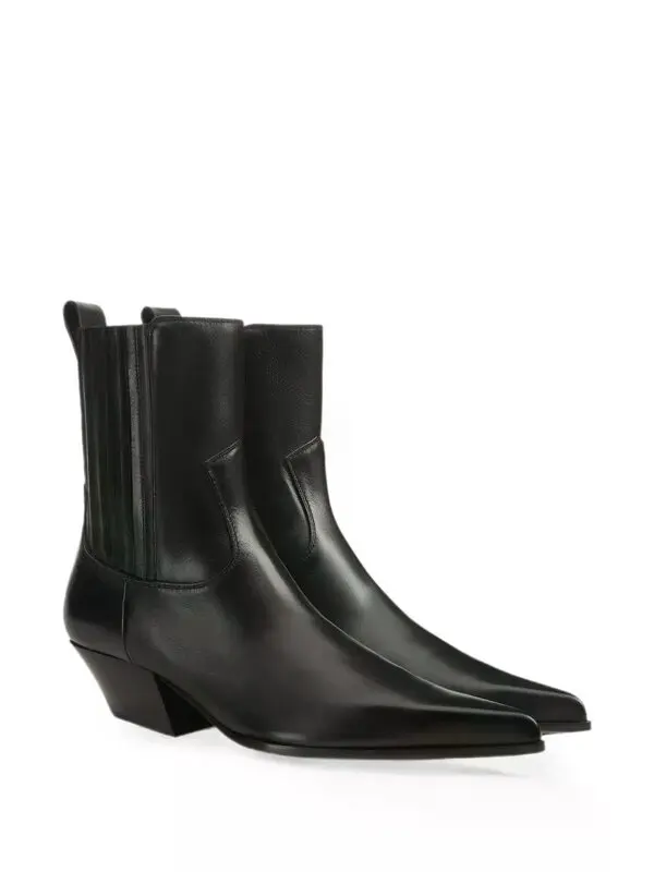 SERGIO ROSSI Purcell Pointed-toe Cowboy Boots
