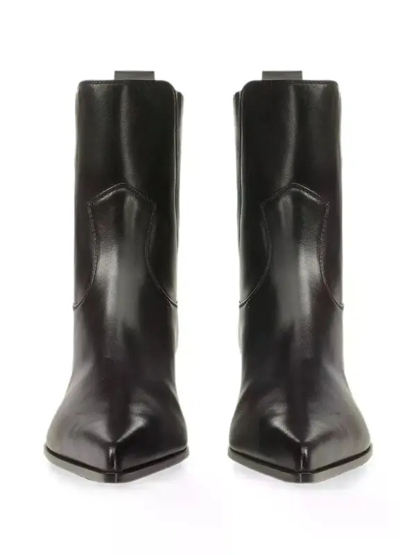 SERGIO ROSSI Purcell Pointed-toe Cowboy Boots