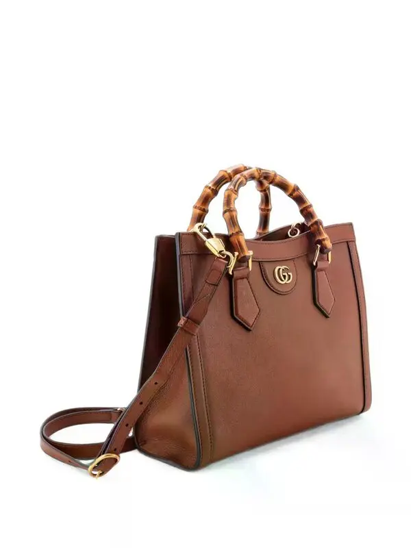 Gucci Diana Nm Bamboo Handle Leather Small Tote Bag