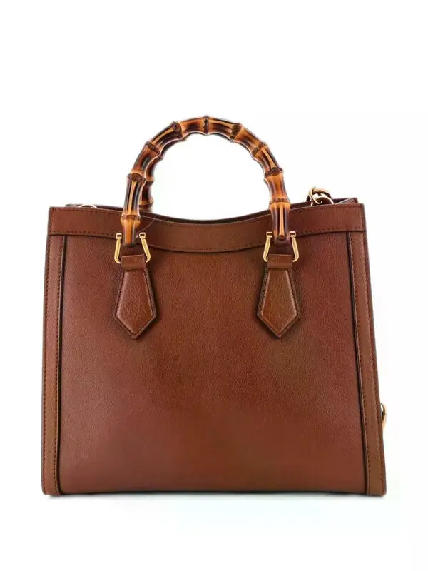 Gucci Diana Nm Bamboo Handle Leather Small Tote Bag - Brown