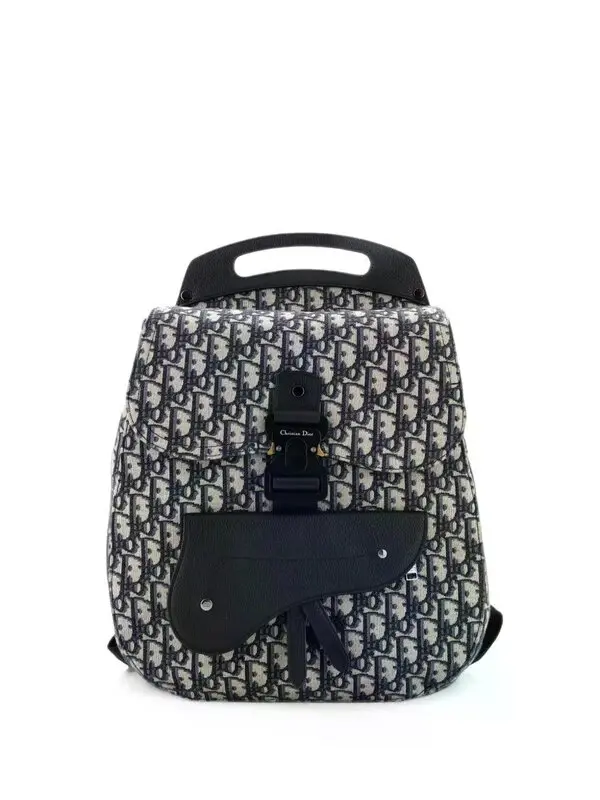 Dior Gallop Oblique Canvas Medium Backpack - Black