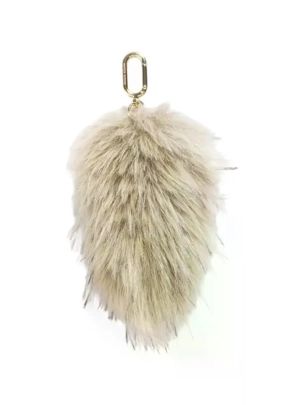 Maison Kitsuné Fox-tail Keyring - Neutrals