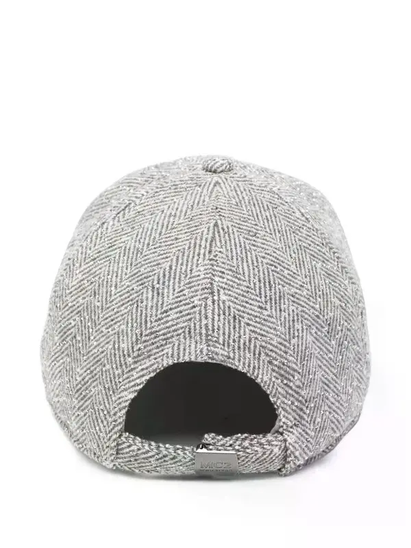 MC2 SAINT BARTH Herringbone-pattern Baseball Cap - Grey