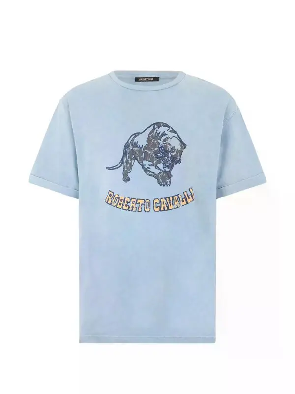 Roberto Cavalli Logo-print Cotton T-shirt