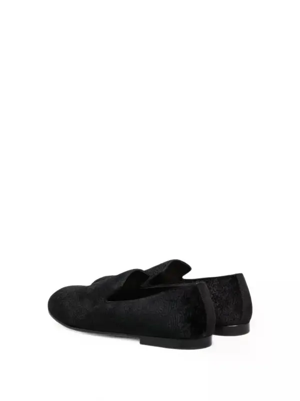 Dolce & Gabbana Jacquard Velvet Loafers
