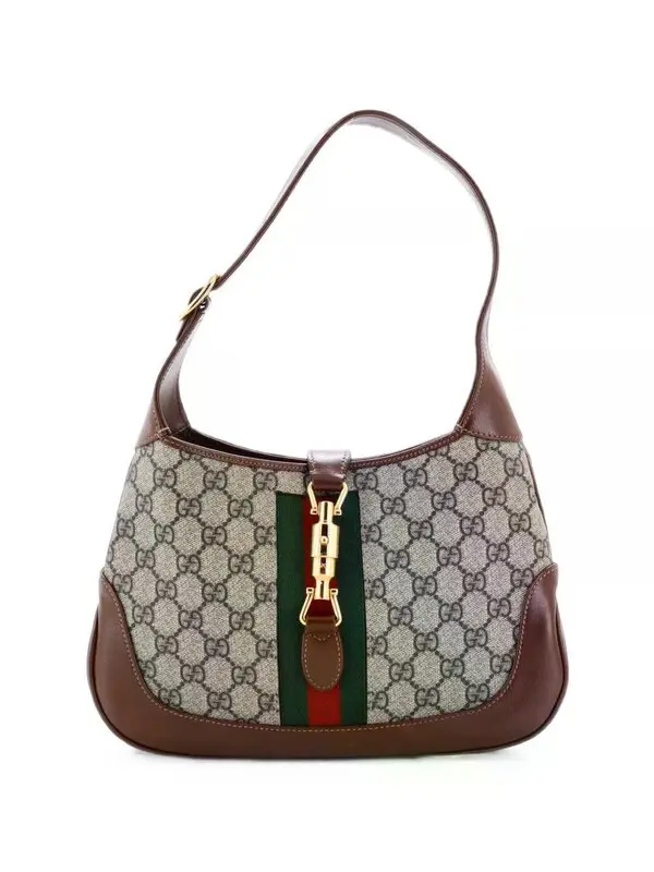 Gucci Jackie 1961 Gg Coated Canvas Small Hobo Bag