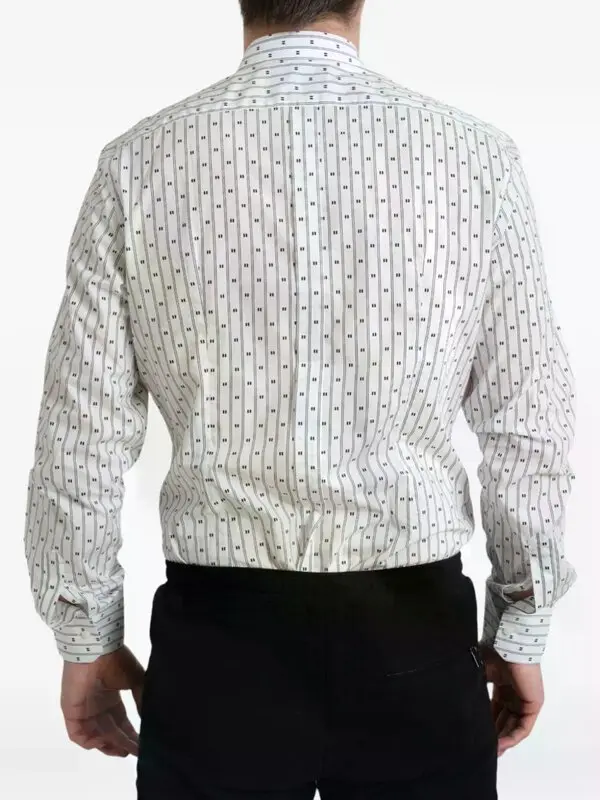 Dolce & Gabbana Gold Vertical-stripe Shirt