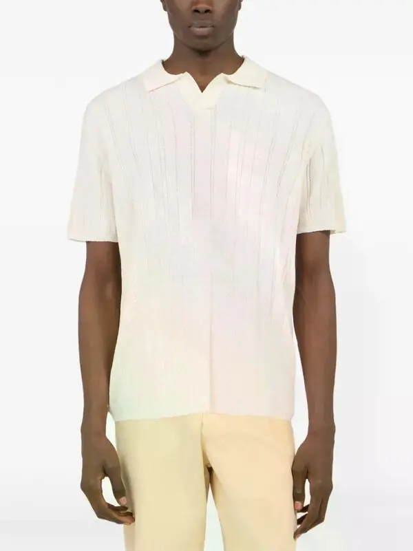 Roberto Cavalli Ribbed-knit Short-sleeve T-shirt