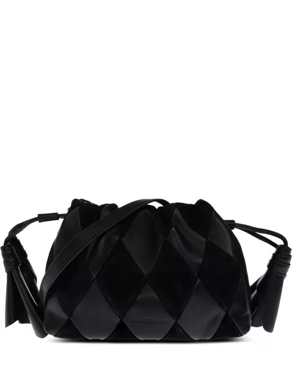 Zimmermann Small Cloud 91 Patchwork Bucket Bag - Black