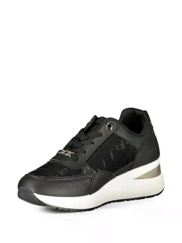LAURA BIAGIOTTI Monogram-pattern Zip-detail Sneakers