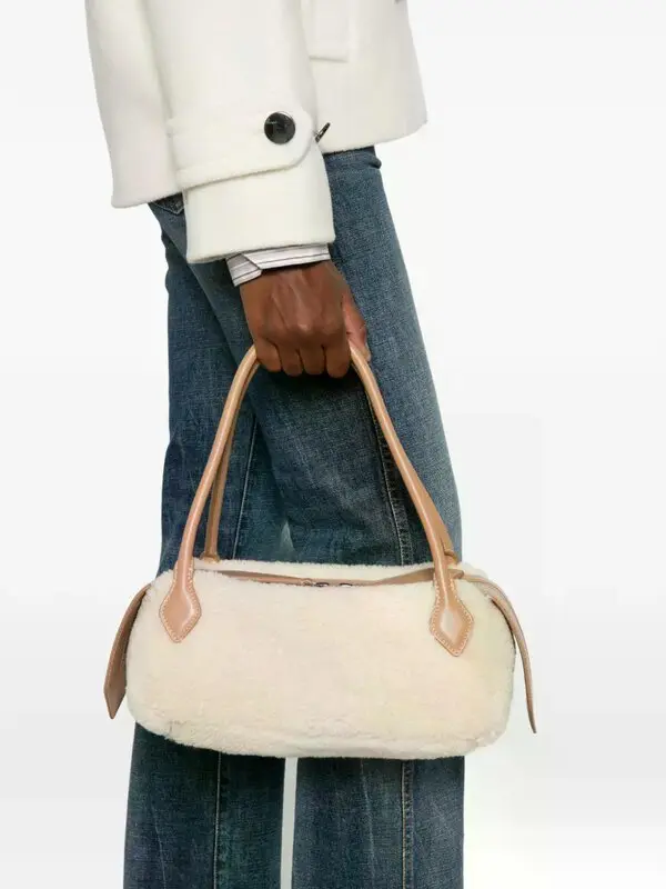 MINOBOSSI Anna Shearling-effect Tote Bag