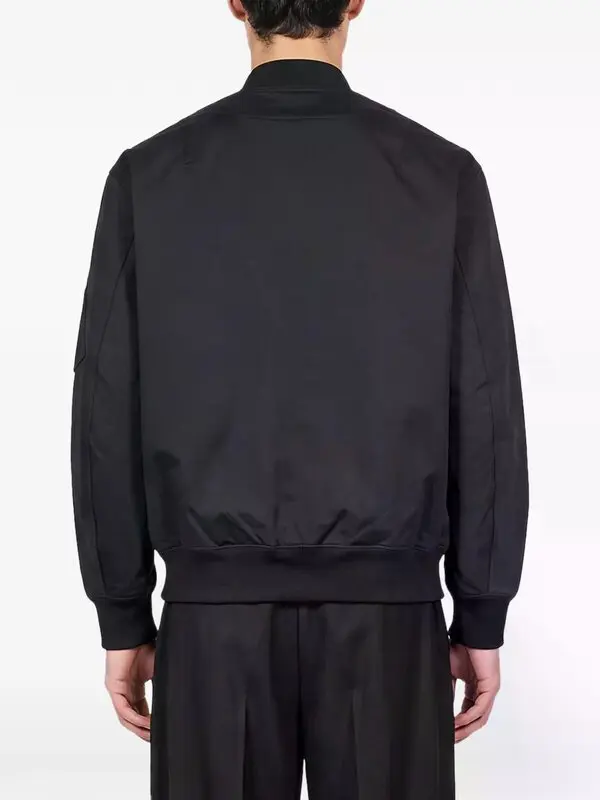 Comme Des Garçons V-neck Bomber Coat