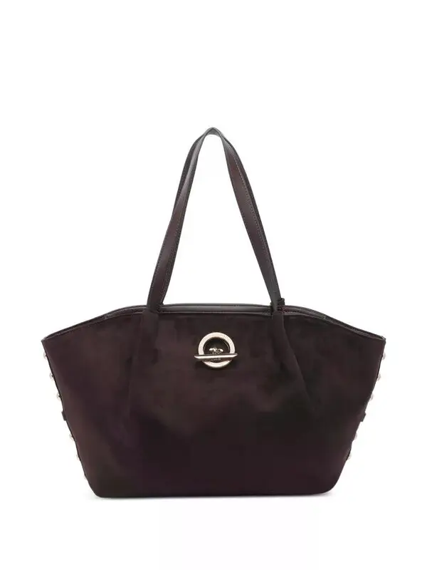 Liu Jo Studded Velvet-effect Tote Bag - Brown