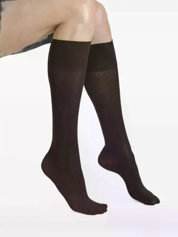 Wolford Ribbed-knit Knee-high Socks