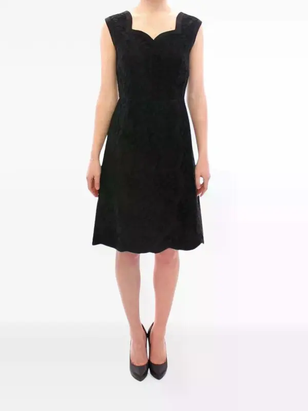 Dolce & Gabbana Floral Lace Midi Dress