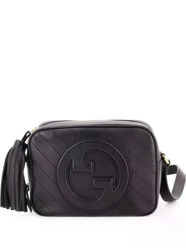Gucci Blondie Nm Camera Shoulder Bag Diagonal Quilted Leather Small Crossbody Bag - Black