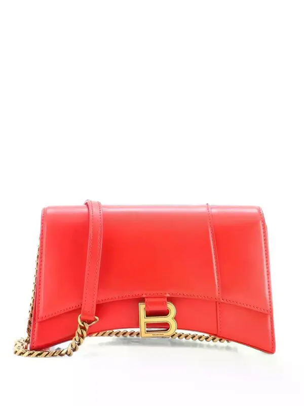 Balenciaga Hourglass Chain Leather Crossbody Bag