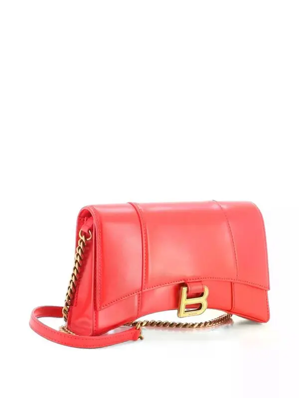 Balenciaga Hourglass Chain Leather Crossbody Bag