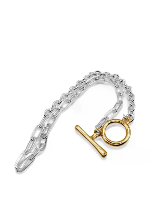 HZMER JEWELLERY Aikya Mixed-metal Toggle Necklace