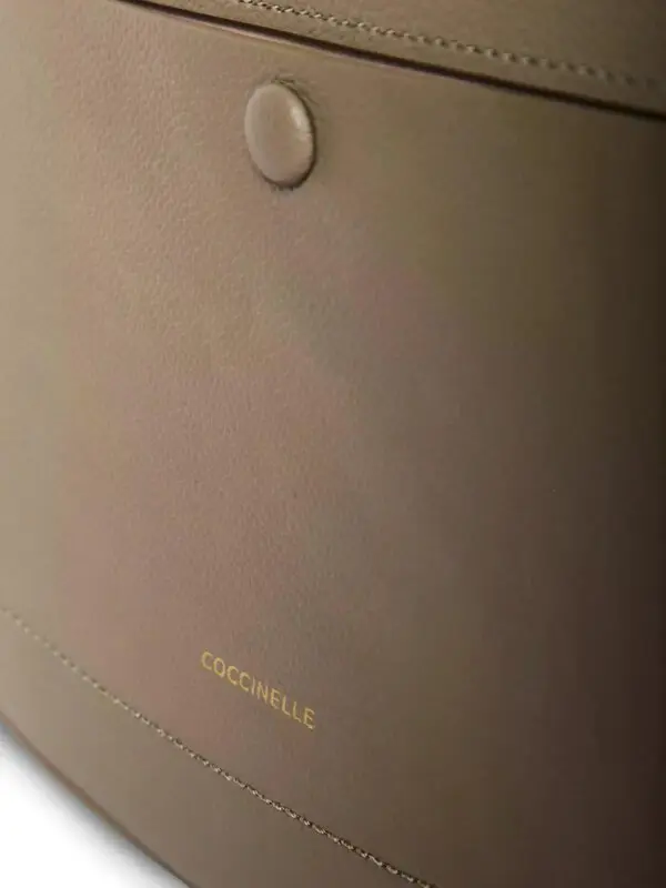 COCCINELLE Grainy-leather Shoulder Bag - Neutrals