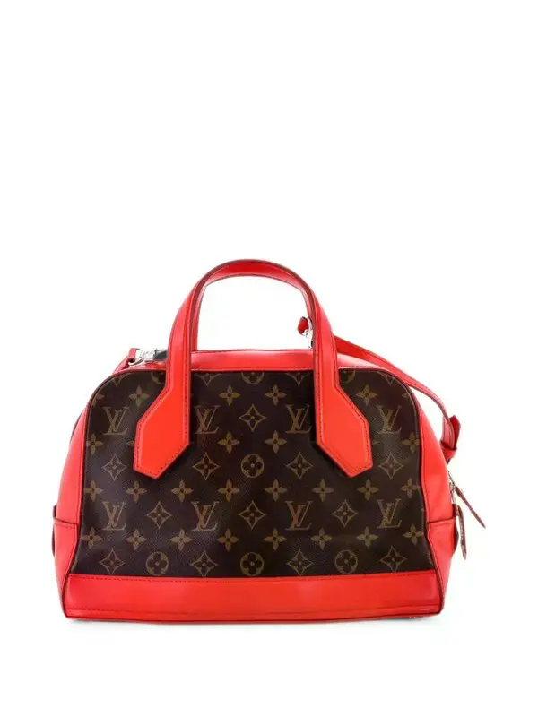 LOUIS VUITTON Dora Handbag Monogram Canvas And Calfskin Pm Satchel - Brown