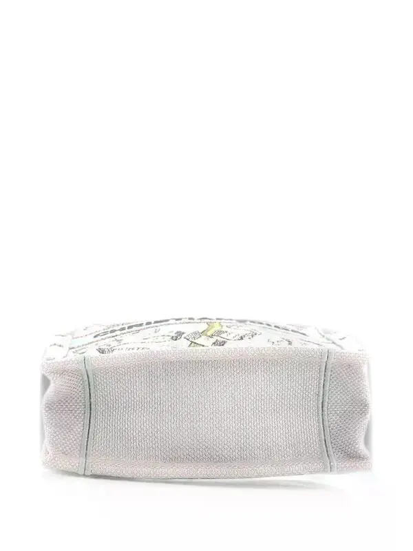 Dior Book Embroidered Canvas Vertical Tote Bag