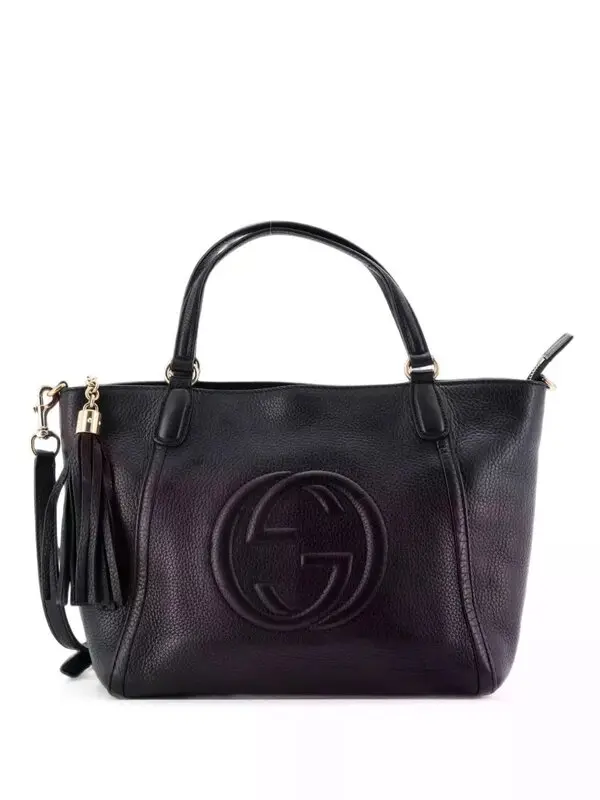 Gucci Soho Convertible Top Handle Bag Leather Small Satchel