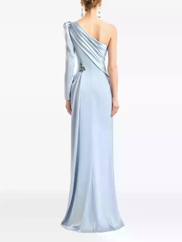 GEMY MAALOUF One-shoulder Beaded-embellished Dress