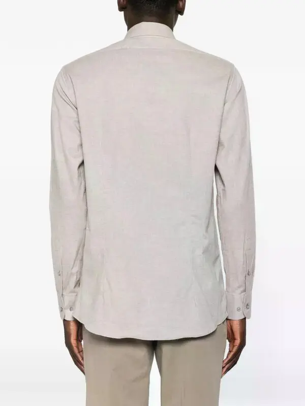 Sand Long-sleeve Button-down Shirt