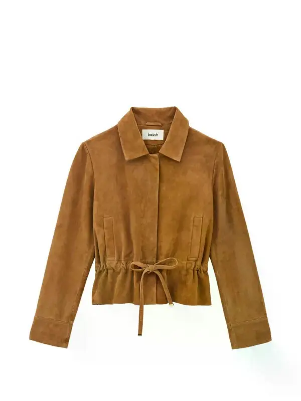 Ba&sh Manita Drawstring Suede Jacket