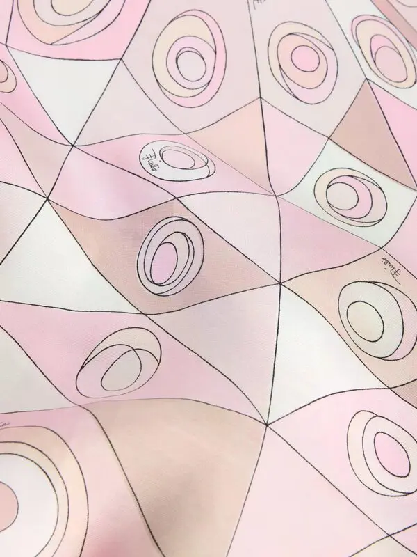 Emilio Pucci Occhi-print Silk Triangle Scarf