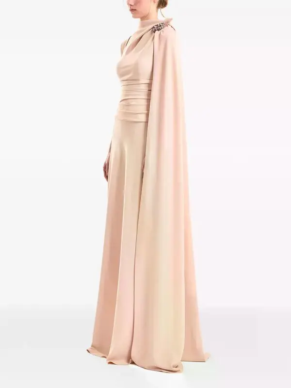 GEMY MAALOUF Embellished Feathered Dress