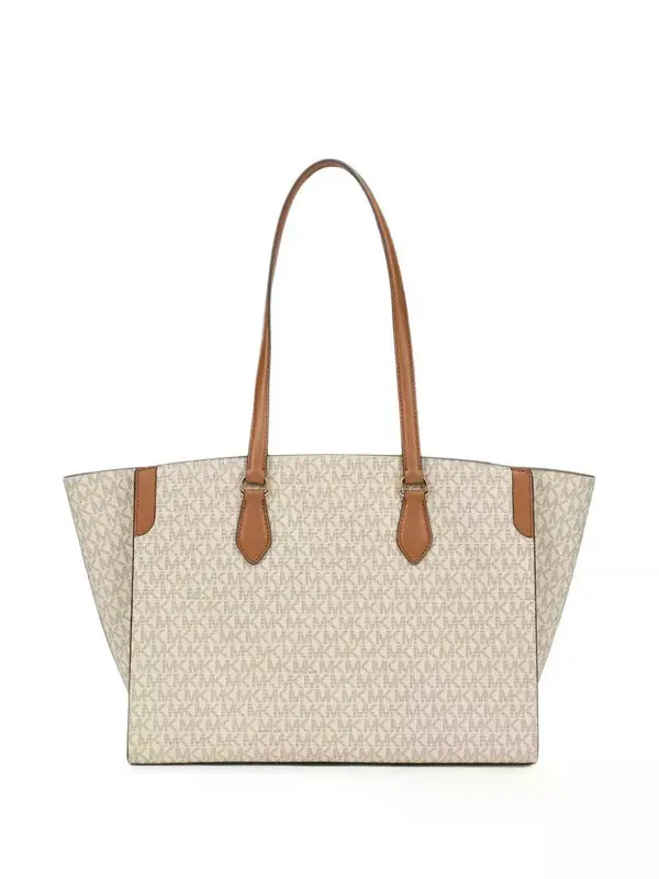 Michael Kors Monogram-print Logo-pendant Tote Bag