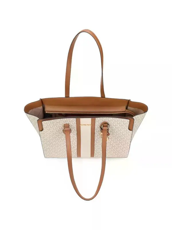 Michael Kors Monogram-print Logo-pendant Tote Bag