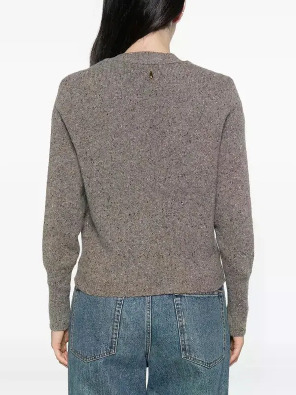 SOLOTRE Flecked V-neck Cardigan