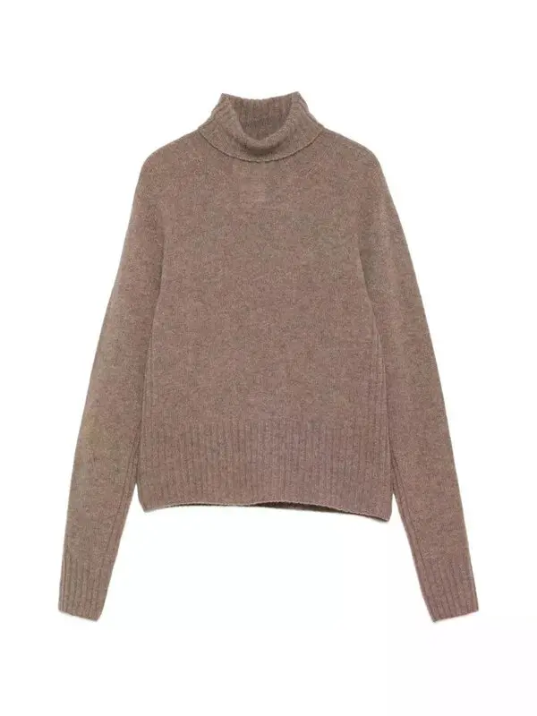 SOLOTRE Ribbed-knit Roll-neck Sweater