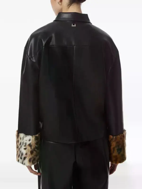 Apparis Bobbie Leopard-cuff Overshirt