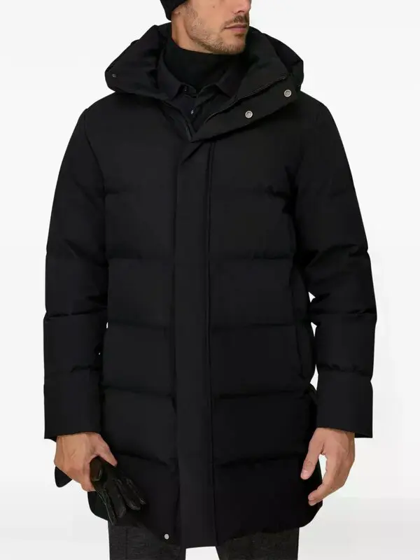Boggi Milano Parka In Technical Fabric Padded With Goose Down