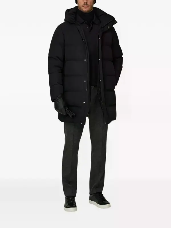Boggi Milano Parka In Technical Fabric Padded With Goose Down