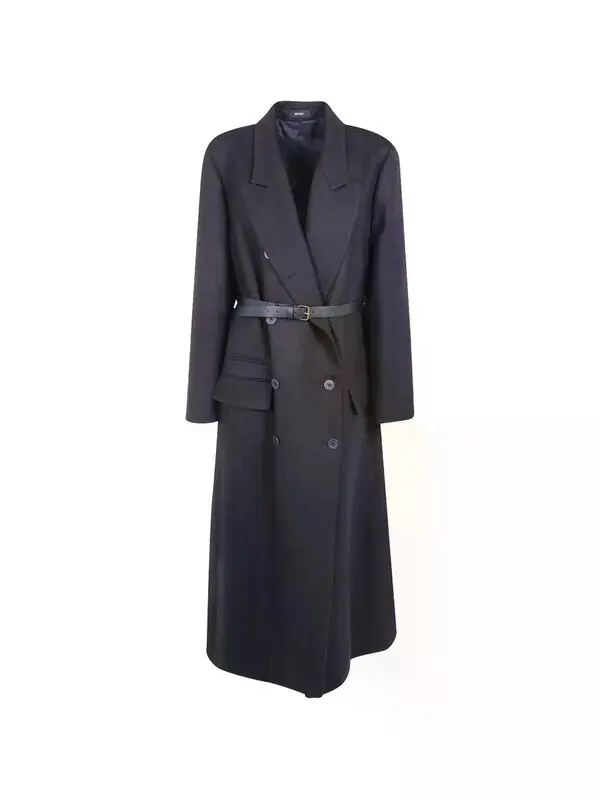 IBRIGU Belted Double-breasted Coat