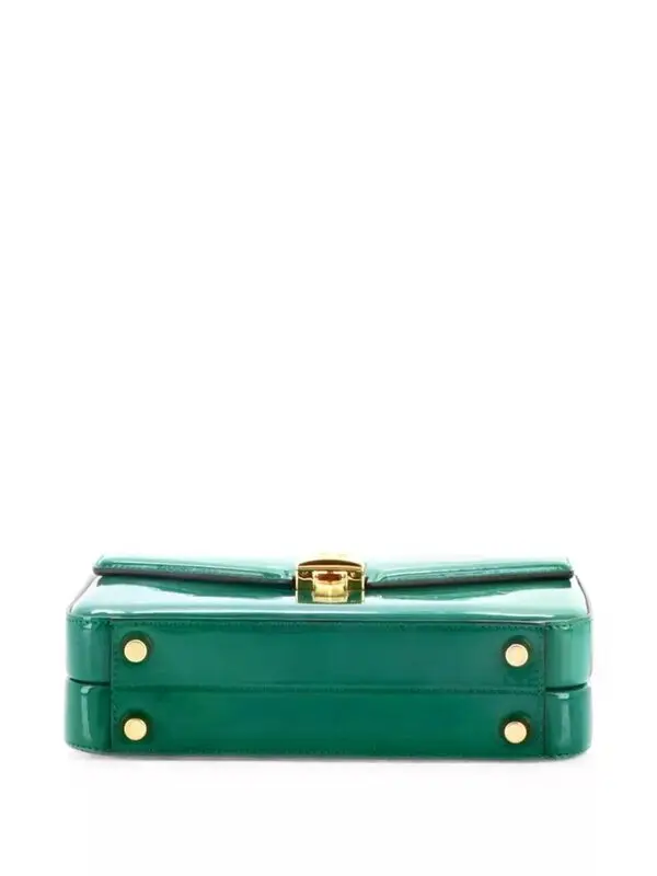 Gucci Sylvie 1969 Top Handle Bag Patent Mini Satchel