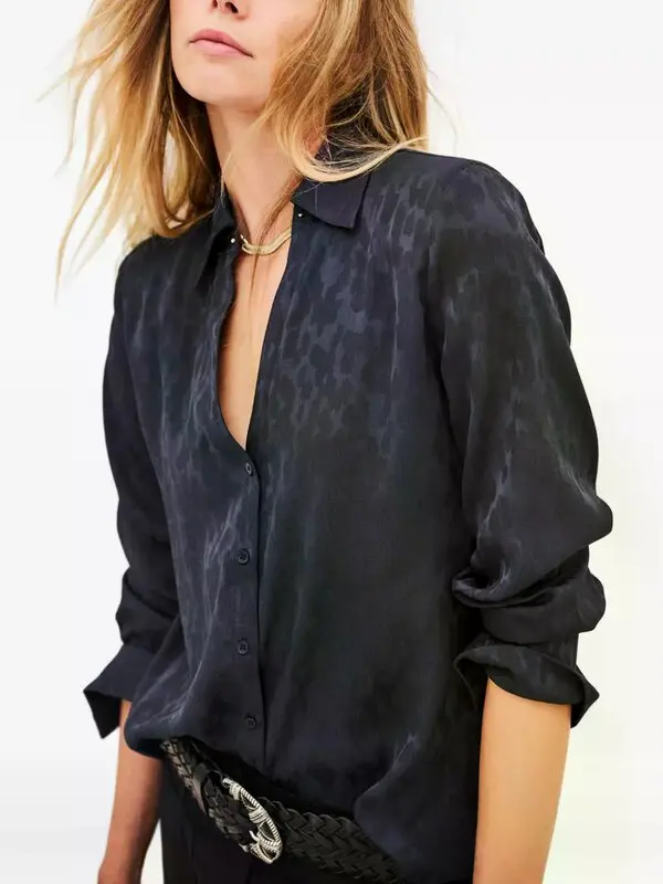 Ba&sh Hetsey Jacquard-effect Shirt