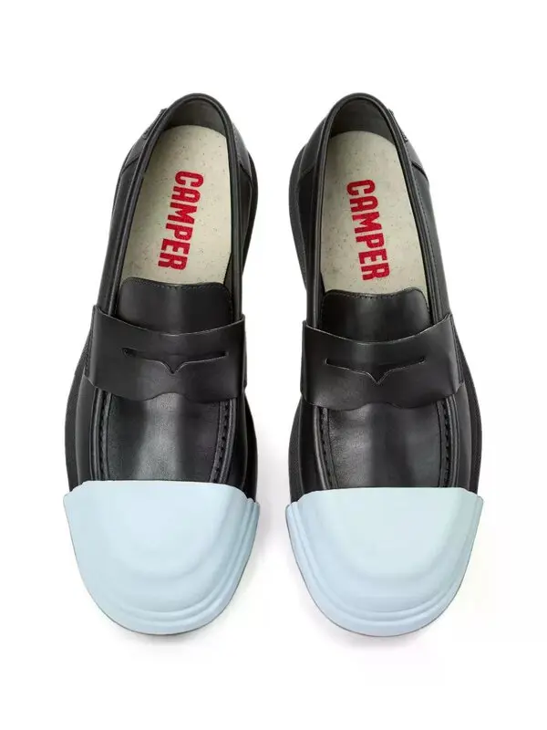 Camper Junction Leather Loafers - Black