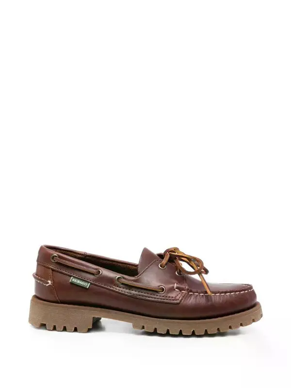 SEBAGO Lace-up Lug-sole Boat Shoes - Brown