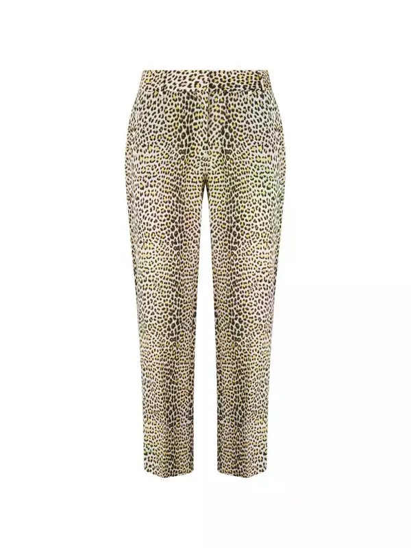 Roberto Cavalli Leopard-print Cropped Trousers