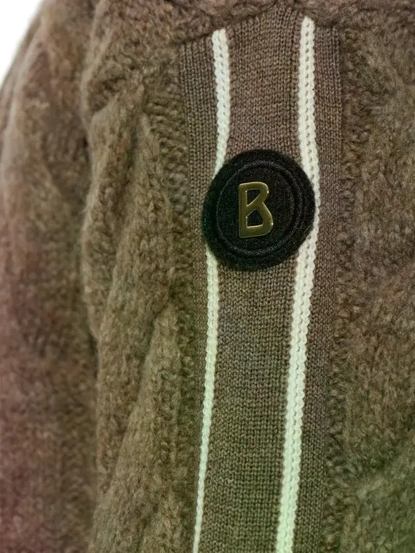 Bogner Lotta Cable-knit Zip-up Cardigan
